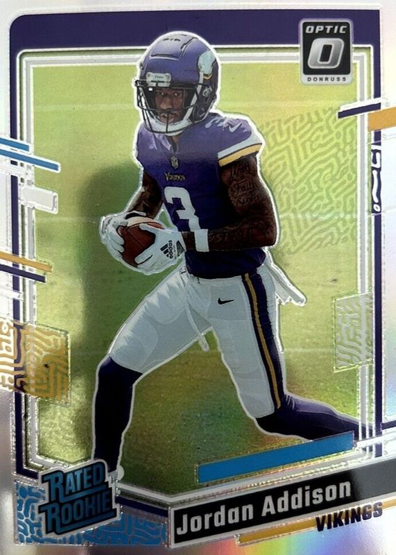 Jordan Addison 2023 Optic #271 Holo Price Guide - Sports Card Investor