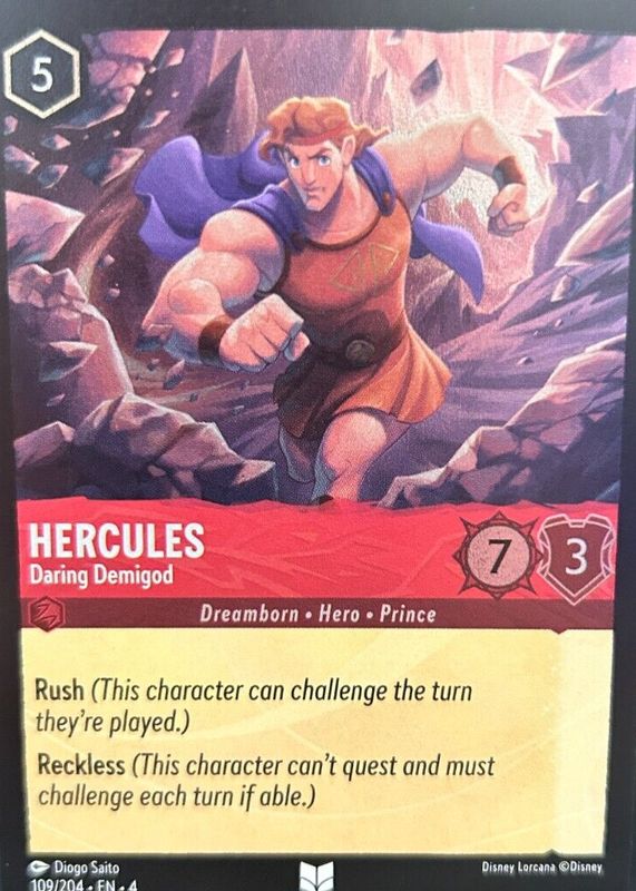 Hercules - Daring Demigod 2024 Ursula's Return #109/204 Cold Foil Price ...