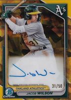 Jacob Wilson 2024 Bowman Sapphire Edition #BSPA-JWI Chrome Prospect ...