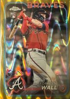 Forrest Wall 2024 Topps Chrome #176 Gold RayWave Refractor /50 Price ...