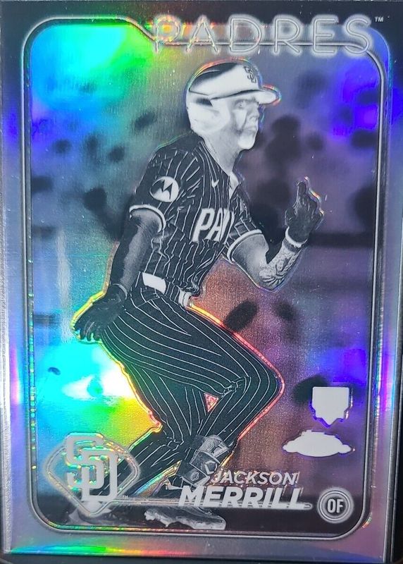 Jackson Merrill 2024 Topps Chrome #207 Negative Refractor Price Guide ...