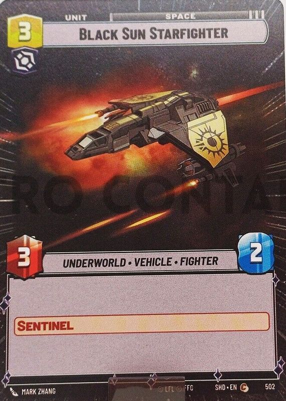 Black Sun Starfighter 2024 Shadows of the Galaxy #502 Hyperspace Price Guide - Sports Card Investor