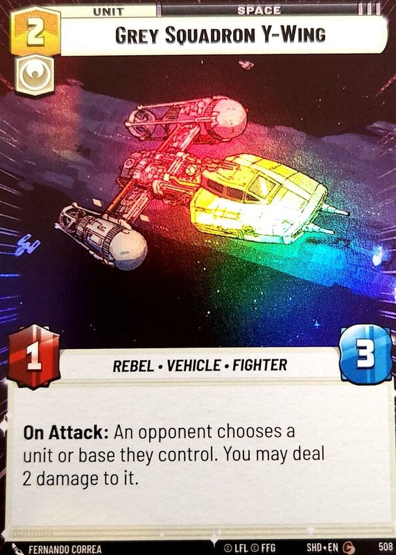 Grey Squadron Y-Wing Star Wars Cards Price Guide - Sports Card Investor