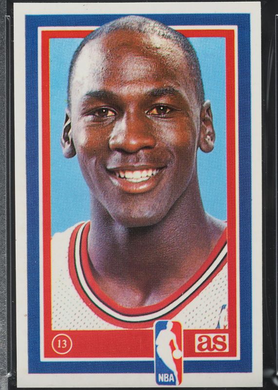 Michael Jordan 1989 Los Ases De La NBA Spanish Stickers #13 Base Price ...
