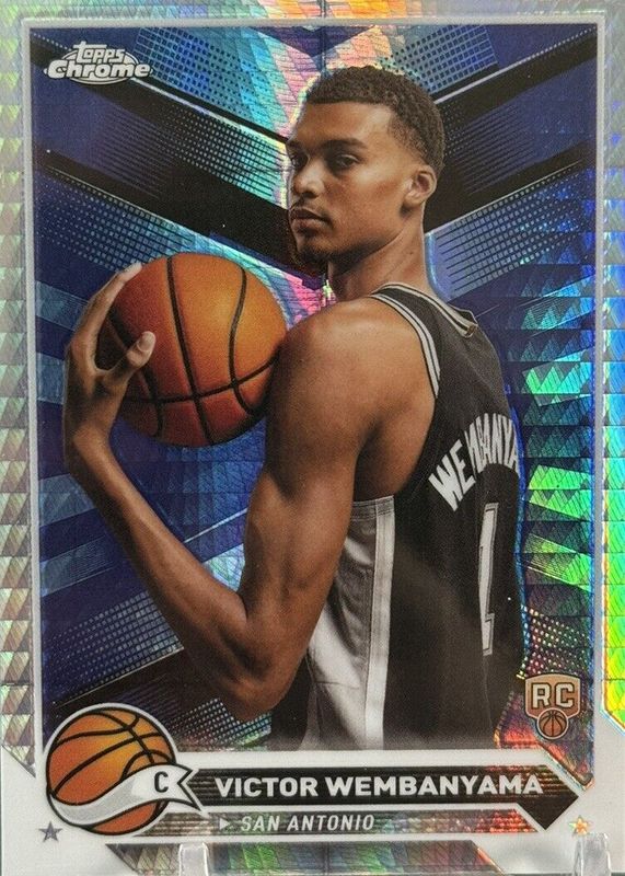 Victor Wembanyama 2023 Topps Chrome #1 Prism Refractor Price Guide ...