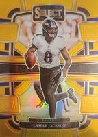 Lamar Jackson 2023 Select #7 Concourse Gold /10 Price Guide - Sports ...