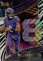 Lamar Jackson 2023 Select #NMB-LJA Select Numbers - Zebra /(SSP) Price ...