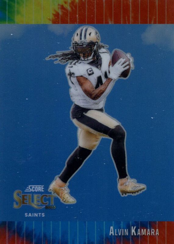 Alvin Kamara 2023 Select #STW-AKA Score Select Throwback - Tie-Dye /25 ...