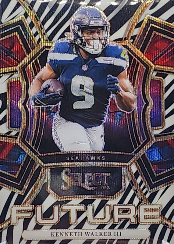 Kenneth Walker III 2023 Select #FUT-KWA Select Future - Zebra /(SSP ...
