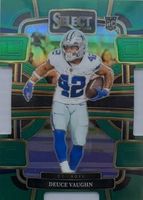 Deuce Vaughn 2023 Select #28 Concourse Green Die-Cut /5 Price Guide ...