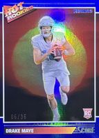 Drake Maye 2024 Score #2 Hot Rookies - Artist's Proof /35 Price Guide ...