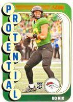 Bo Nix 2024 Score #11 Protential - Orange Price Guide - Sports Card ...