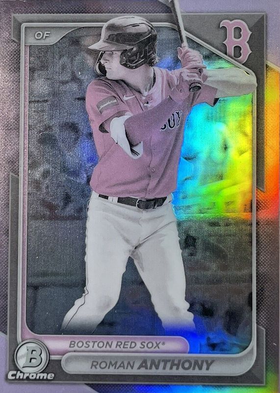 Roman Anthony 2024 Bowman Chrome #BCP-235 Prospects - Pearl Refractor ...