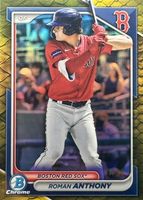 Roman Anthony 2024 Bowman Chrome #BCP-235 Prospects - Reptilian Gold ...