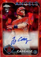 Trey Cabbage 2024 Topps Chrome Sapphire Edition #CSA-TC Autographs ...
