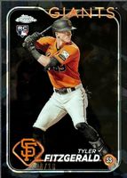 Tyler Fitzgerald 2024 Topps Chrome Sapphire Edition #602 Black /10 ...