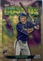 Evan Carter 2024 Topps Chrome Cosmic #ITC-23 Into the Cosmos - Superfractor /1 Price Guide ...