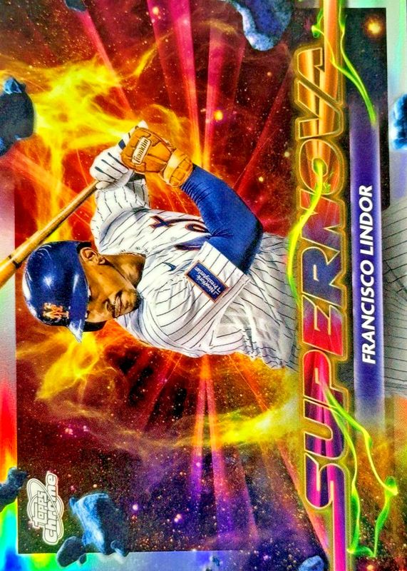 Francisco Lindor 2024 Topps Chrome Cosmic #SPN-16 Supernova Price Guide ...