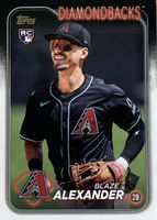 Blaze Alexander 2024 Topps Update #US197 Golden Mirror Image Variation ...