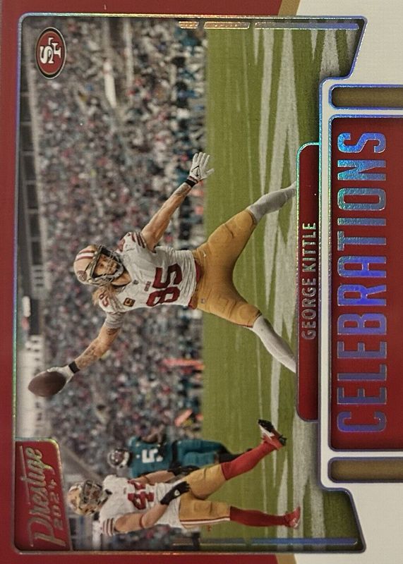 George Kittle 2024 Prestige #CEL-GKE Celebrations /(SSP) Price Guide ...