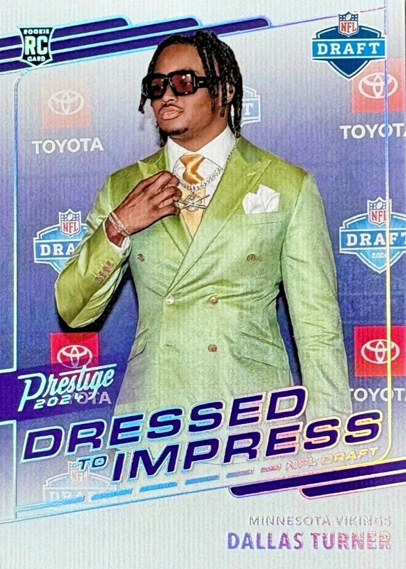 Dallas Turner 2024 Prestige #DTI-DTU Dressed to Impress /(SSP) Price ...