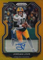 Jordan Love 2020 Prizm #363 Rookie Autographs - Gold /10 PSA 10 Price ...
