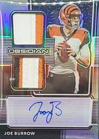Joe Burrow 2020 Obsidian #201 Rookie Jersey Autographs - Electric Etch ...