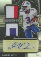 Gabriel Davis 2020 Obsidian #RJI-39 Rookie Jersey Ink - Electric Etch Yellow /25 PSA 10 Price ...