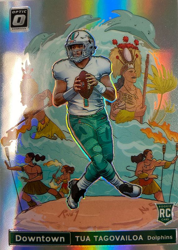 Tua Tagovailoa 2020 Optic #DT-30 Downtown /(SSP) BGS 9 Price Guide ...