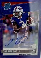 Gabriel Davis 2020 Optic #187 Rated Rookie Autographs - Purple /35 ...