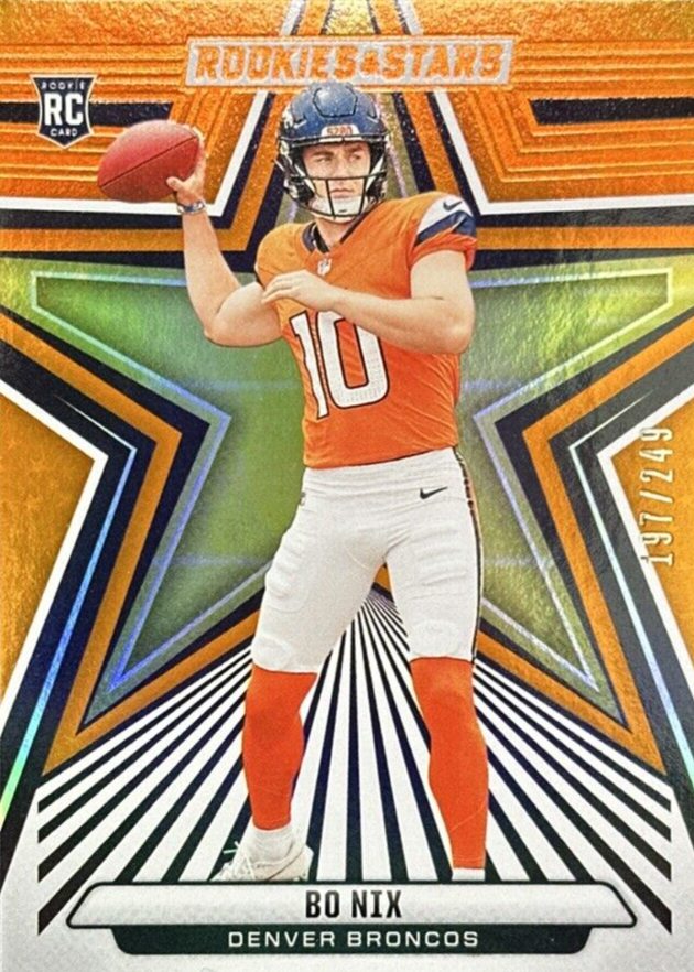 Bo Nix 2024 Rookies & Stars #108 Orange /249 Price Guide - Sports Card ...