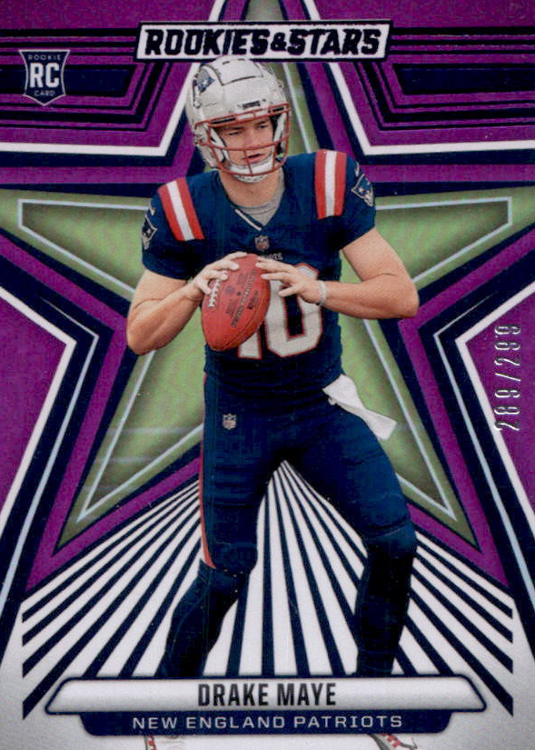 Drake Maye 2024 Rookies & Stars #129 Purple /299 Price Guide - Sports Card Investor