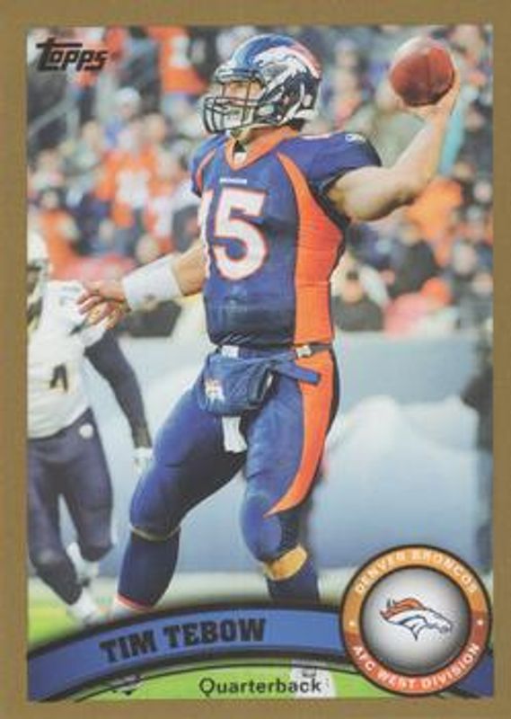 Tim Tebow 2011 Topps #210 Gold /2011 Price Guide - Sports Card Investor