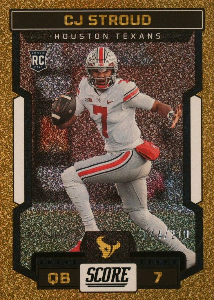 CJ Stroud 2023 Score #302 Dots Gold /210 Price Guide - Sports Card Investor