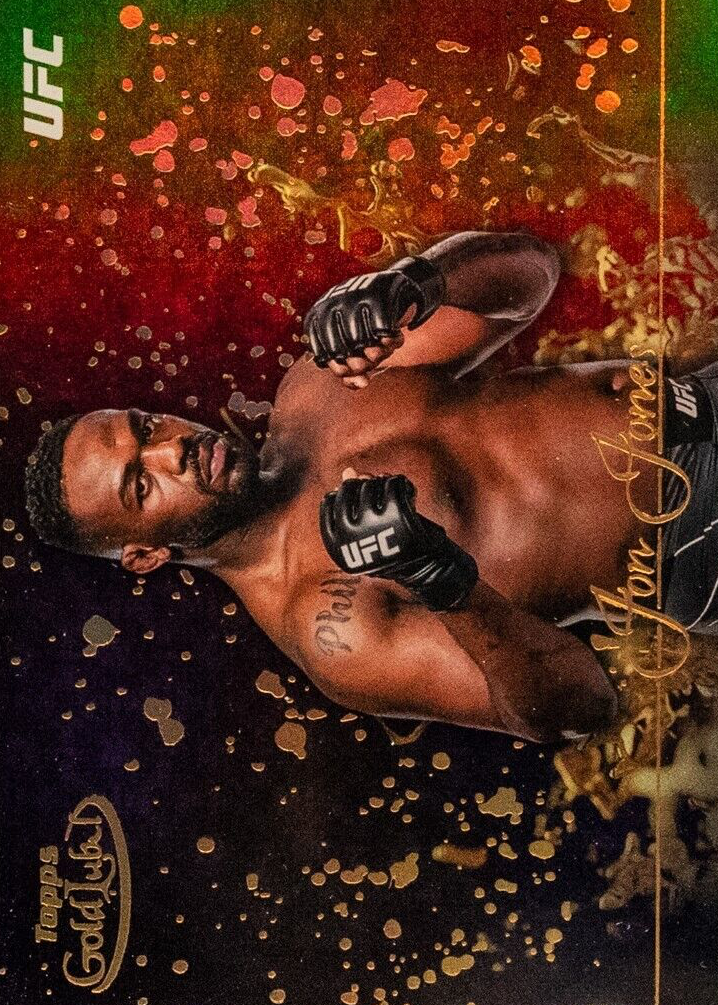 Jon Jones 2024 Topps Gold Label UFC #GSP-1 Gold Splatter /(SSP) Price ...