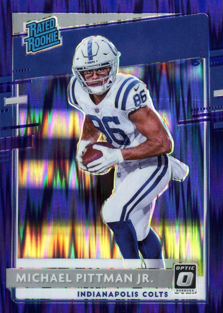 Michael Pittman Jr. 2020 Optic #172 Purple Shock Price Guide - Sports ...