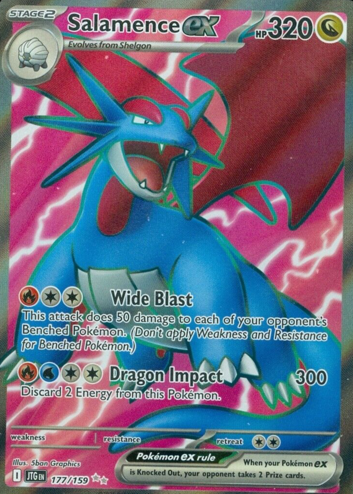 Salamence ex 2025 Scarlet & Violet: Journey Together #177/159 Ultra Rare (Full Art) Price Guide ...