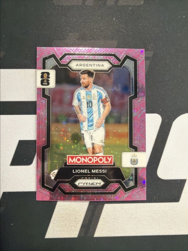 Lionel Messi 2026 Prizm Monopoly World Cup #1 Pink Stars Price Guide ...