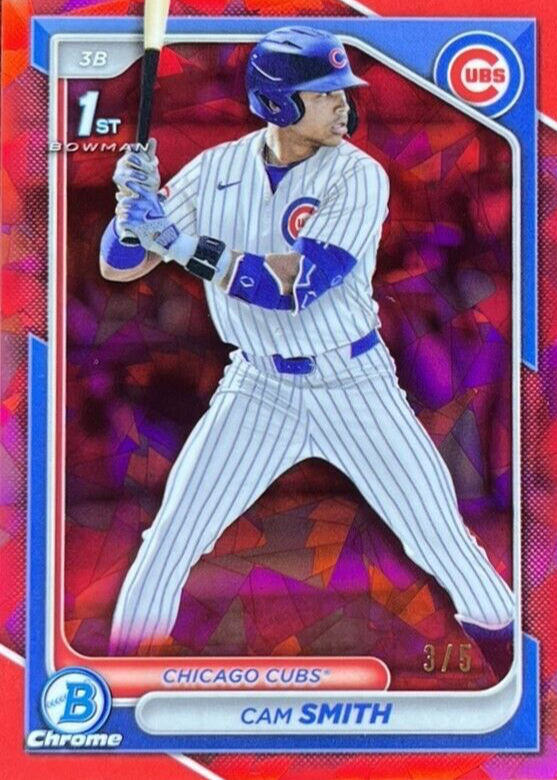 Cam Smith 2024 Bowman Draft Sapphire Edition #BDC-67 Chrome - Red /5 ...