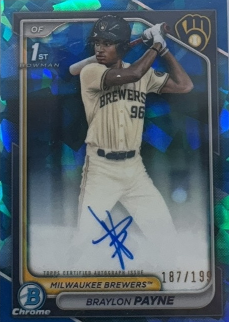 Braylon Payne 2024 Bowman Draft Sapphire Edition #CPA-BP Chrome ...