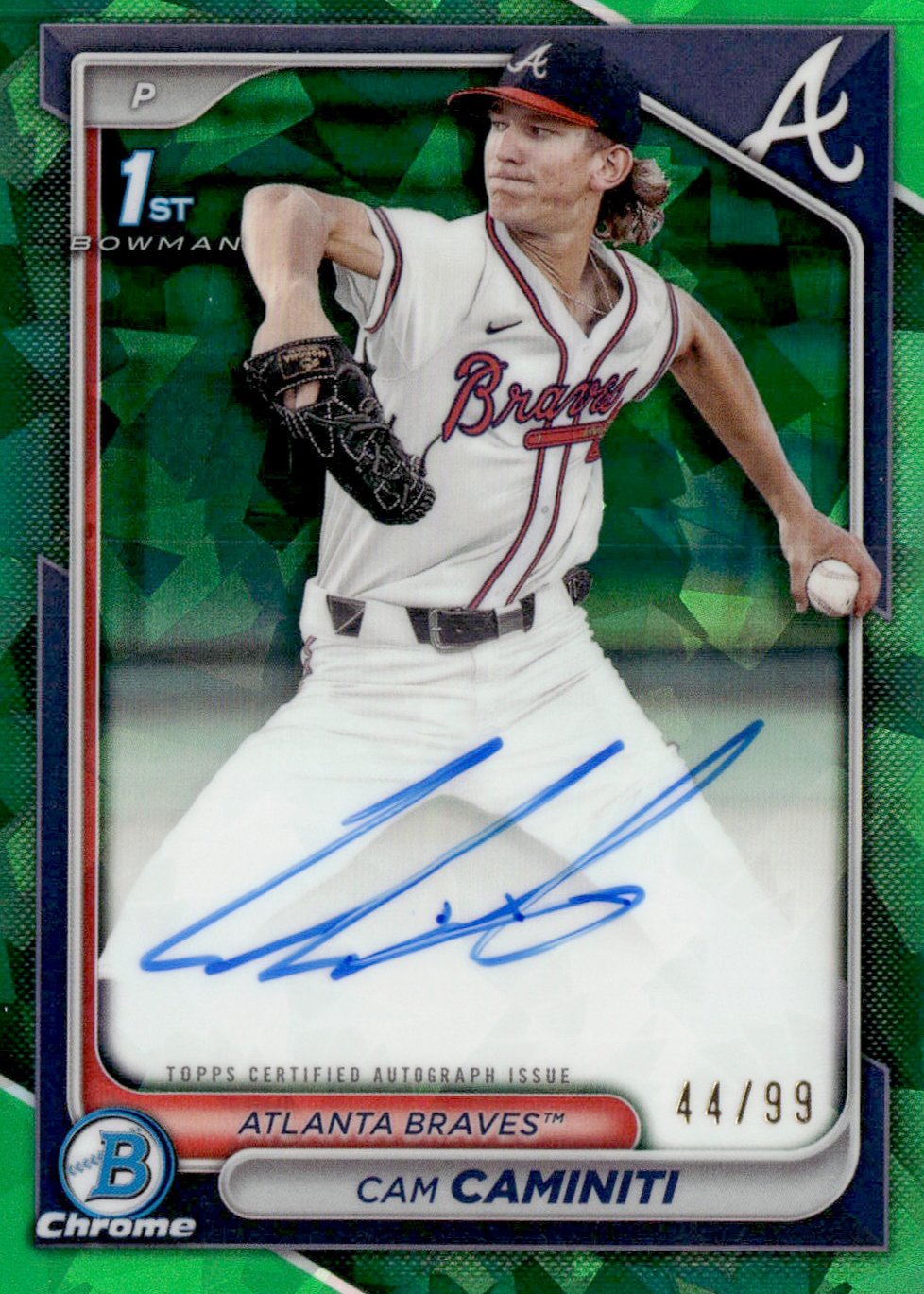 Cam Caminiti 2024 Bowman Draft Sapphire Edition #CPA-CC Chrome Prospect ...