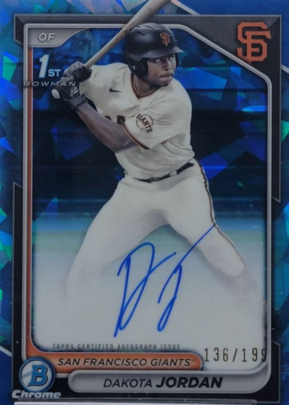 Dakota Jordan 2024 Bowman Draft Sapphire Edition #CPA-DJ Chrome ...