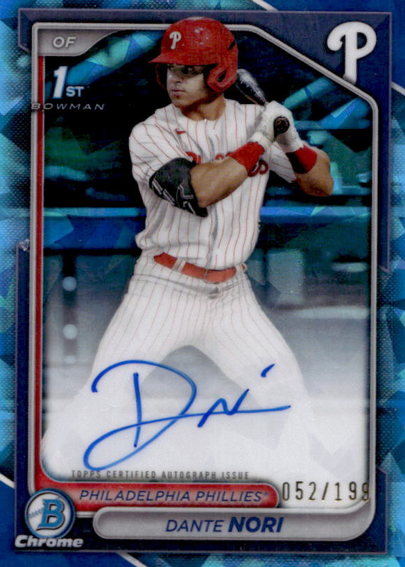 Dante Nori Baseball Cards Price Guide - Sports Card Investor