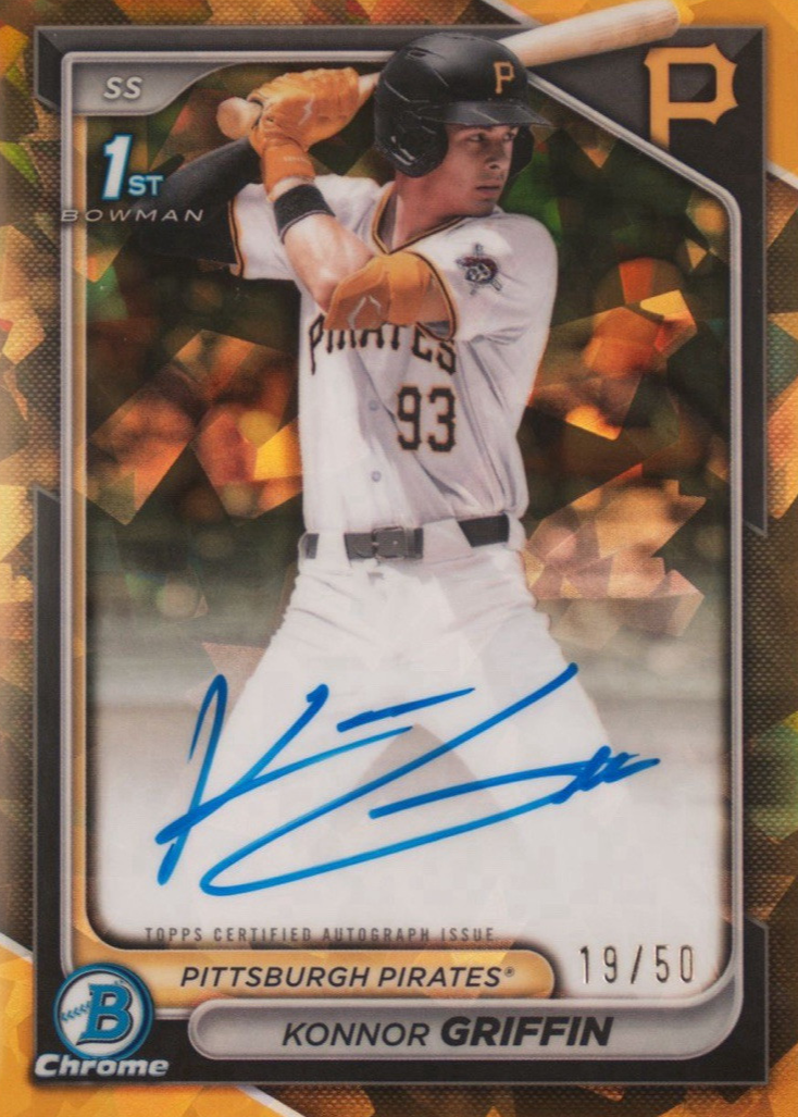 Konnor Griffin 2024 Bowman Draft Sapphire Edition #CPA-KG Chrome ...