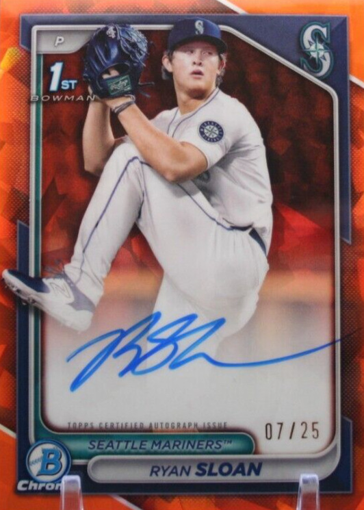 Ryan Sloan 2024 Bowman Draft Sapphire Edition #CPA-RS Chrome Prospect ...