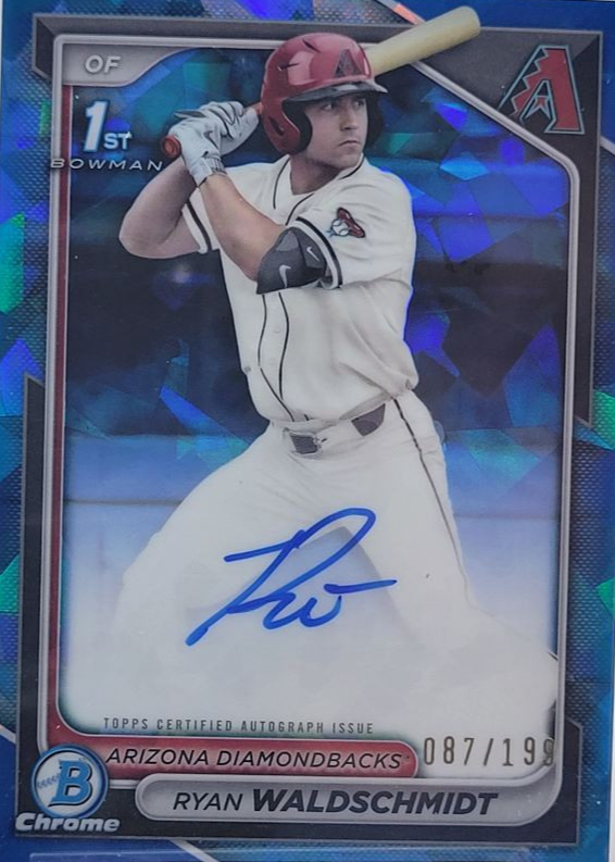 Ryan Waldschmidt 2024 Bowman Draft Sapphire Edition #CPA-RW Chrome ...
