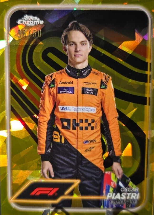 Oscar Piastri 2024 Topps Chrome Formula 1 Sapphire Edition #8 Gold /50 ...