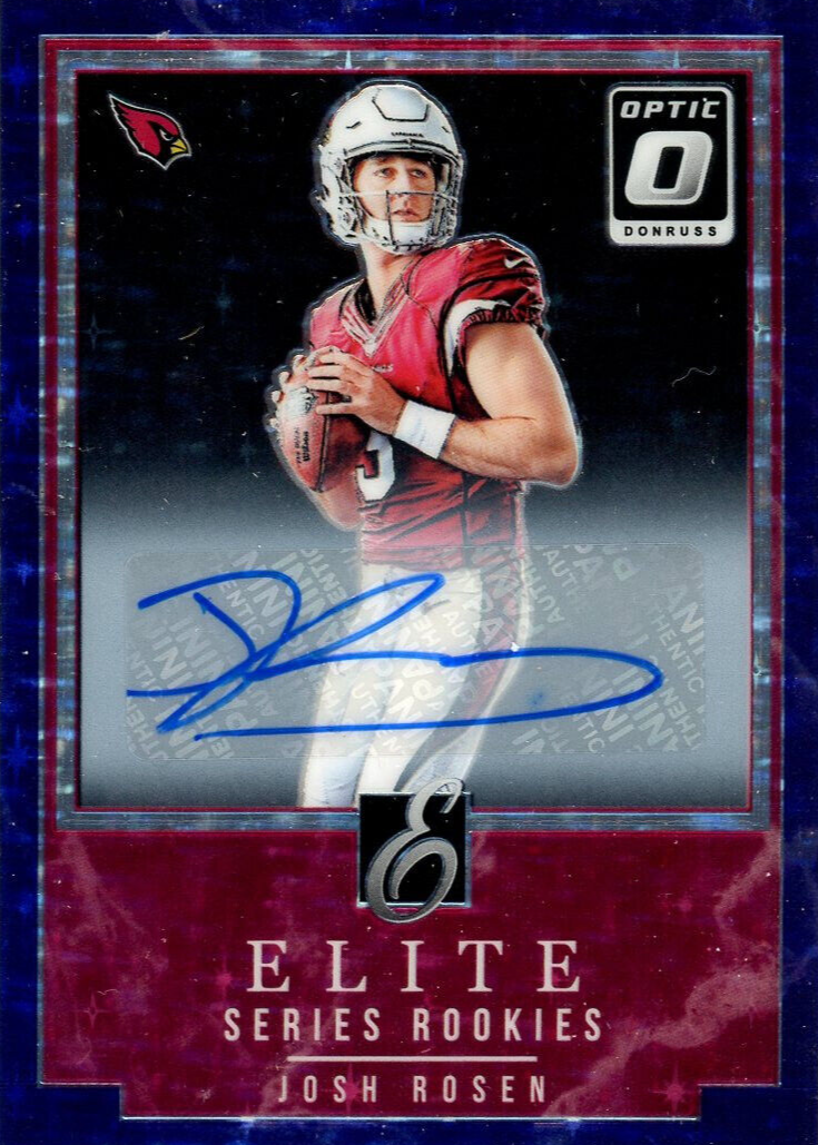 Josh Rosen 2018 Optic #RES-JR Rookie Elite Series Autographs - Purple ...