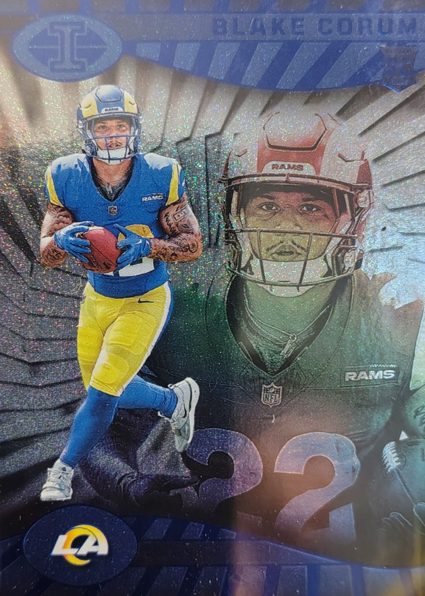 Blake Corum 2024 Illusions #54 Trophy Collection Dots Price Guide ...