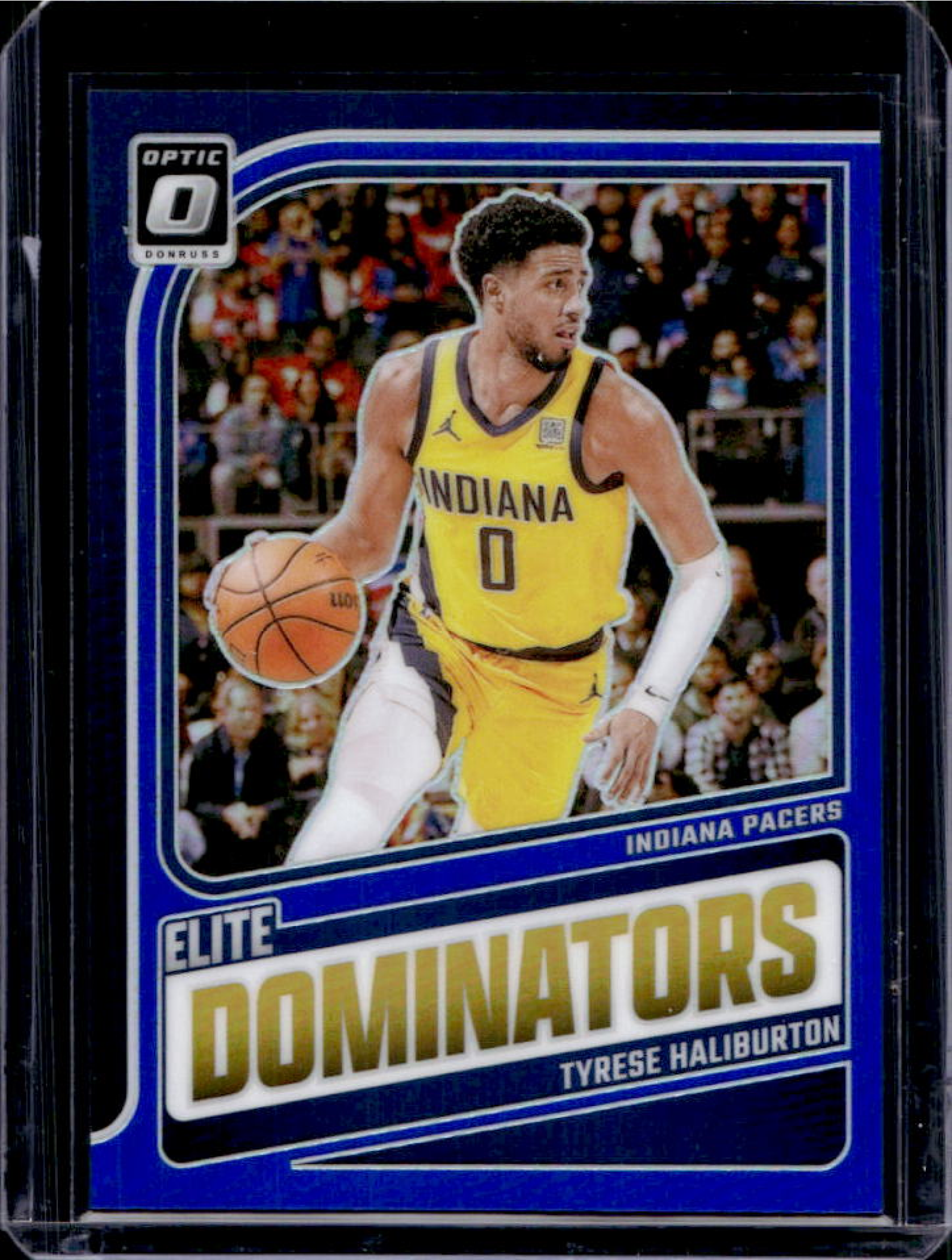 Tyrese Haliburton 2024 Optic #9 Elite Dominators - Blue /49 Price Guide ...